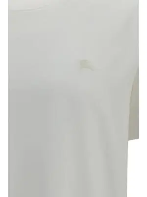 Burberry Cotton T-shirt With Embroidered Logo