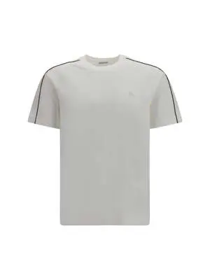 Burberry Cotton T-shirt With Embroidered Logo - White
