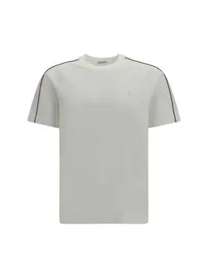 Burberry Cotton T-shirt With Embroidered Logo - White