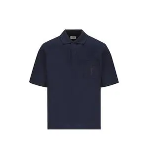 Saint Laurent Polo Shirts - Blue