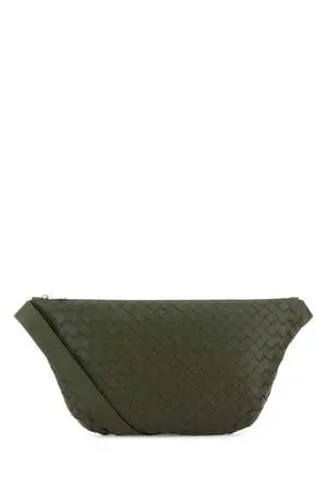 Bottega Veneta Army Leather Day Sling Crossbody Bag - Green