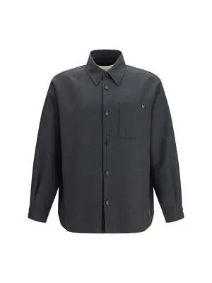 Valentino Garavani Vlogo Wool Blend Jacket - Gray