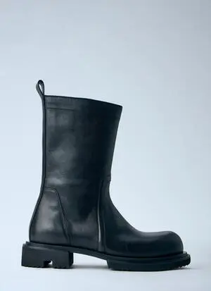 Rick Owens Creeper Gabe Leather Boots - Black