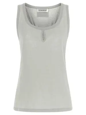 Victoria Beckham Split' Tank Top - Gray
