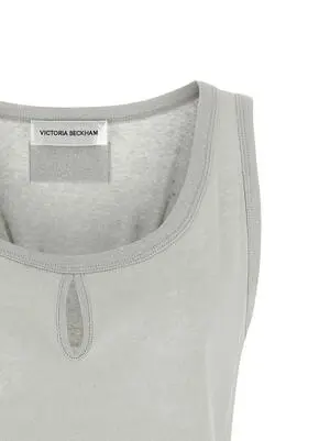 Victoria Beckham Split' Tank Top - Gray