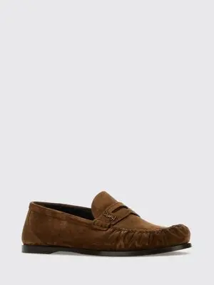 Saint Laurent Suede Loafers - Brown