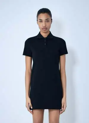 Saint Laurent Polo Mini Dress - Black