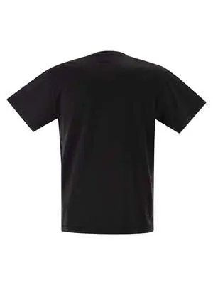 Stone Island Slim Fit T-shirt With Compass Patch - Black