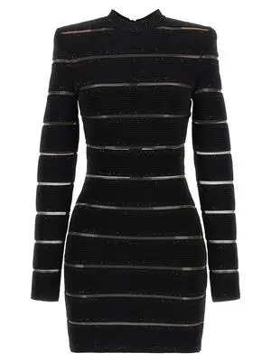 Balmain Bodycon Dress - Black