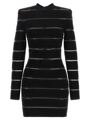 Balmain Bodycon Mini Dress - Black