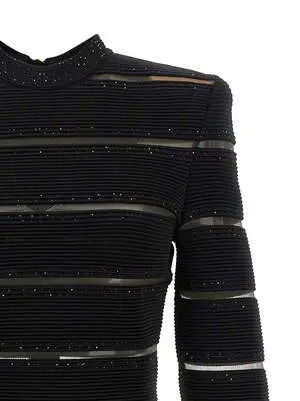 Balmain Bodycon Mini Dress - Black