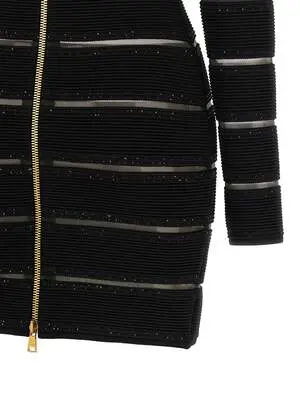 Balmain Bodycon Mini Dress - Black