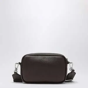 Loewe Small Pebble Crossbody Bag In Chocolate Grained Leather - Brown