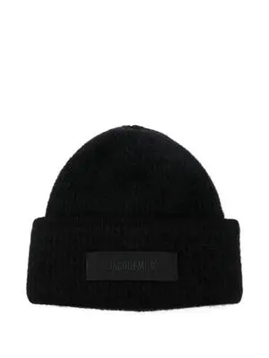 Jacquemus Le Bonnet Gros Grain - Black