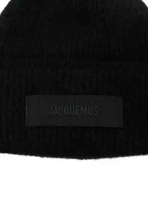 Jacquemus Le Bonnet Gros Grain - Black