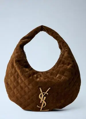 Saint Laurent Icare Hobo Shoulder Bag - Brown