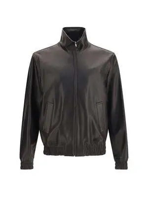 Valentino Garavani Leather Zip Jacket - Black