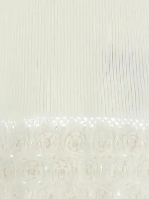 GANNI Cotton Crochet Vest - White