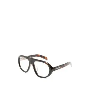 Prada Tortoiseshell Pilot Sunglasses - Brown