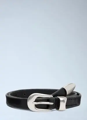 Our Legacy Curved Buckle Belt - Black