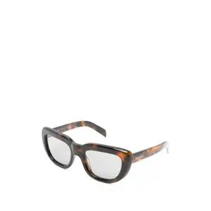 Prada Tortoiseshell Effect Rectangle Sunglasses