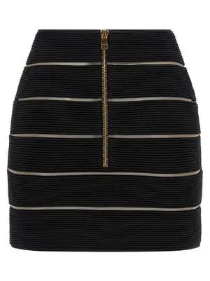 Balmain V-shaped Waist Skirt