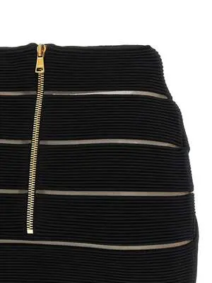 Balmain V-shaped Waist Skirt