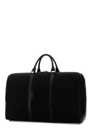 Fendi Fabric Large Ff Travel Bag - Black