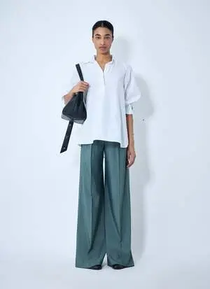 Max Mara High-waisted Wide-leg Trousers