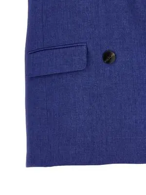 Max Mara Mstaia Linen Waistcoat - Blue