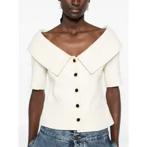 Alessandra Rich Neutrals Jackets Tweed Jackets