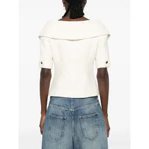 Alessandra Rich Neutrals Jackets Tweed Jackets