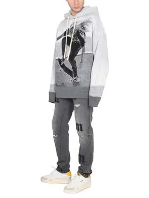 Palm Angels Hooded Graphic Sweatshirt