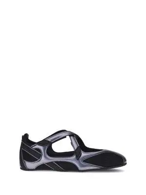 Attico Nomad Ballerinas - Black