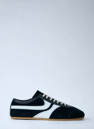 Dries Van Noten Suede Panel Trainers - Black