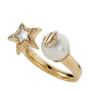 JIMMY CHOO Jc Star Pearl Ring - Gold