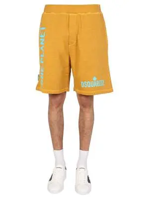 Dsquared2 One Life One Planet Bermuda Shorts - Yellow