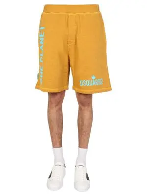 Dsquared2 One Life One Planet Bermuda Shorts - Yellow