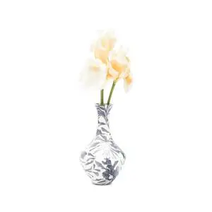 Cult Gaia Floral Print Curved Clutch Bag - White