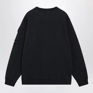 Stone Island Navy Cotton Crewneck Sweatshirt - Blue