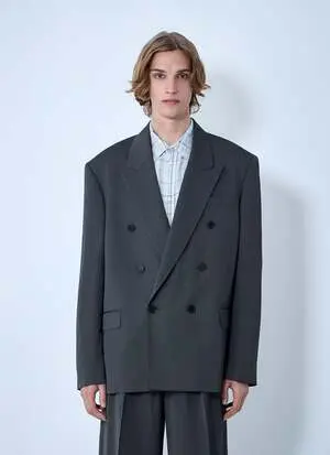 Acne Studios Double-breasted Suit Jacket - Gray