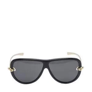 Bottega Veneta Knot Aviator Sunglasses - Black