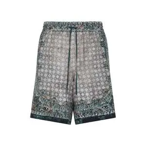 Men's Green Bandana Shorts