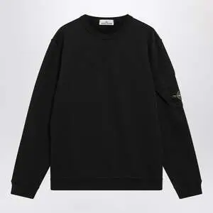Stone Island Cotton Crewneck Sweatshirt - Black