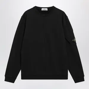 Stone Island Cotton Crewneck Sweatshirt - Black