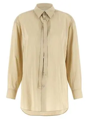 LEMAIRE Lemaire Women 'Tie' Shirt Cream