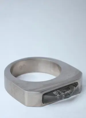 Rick Owens Pyramid Palladium Brass Ring