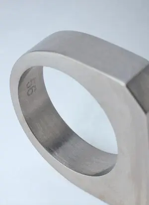 Rick Owens Pyramid Palladium Brass Ring