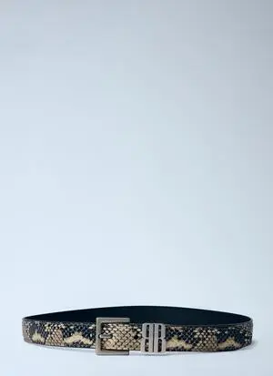 Balenciaga Bb Editor Belt - Cream