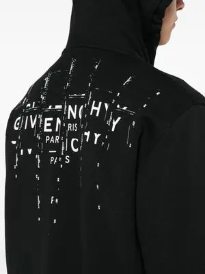Givenchy Logo Cotton Hoodie - Multicolor